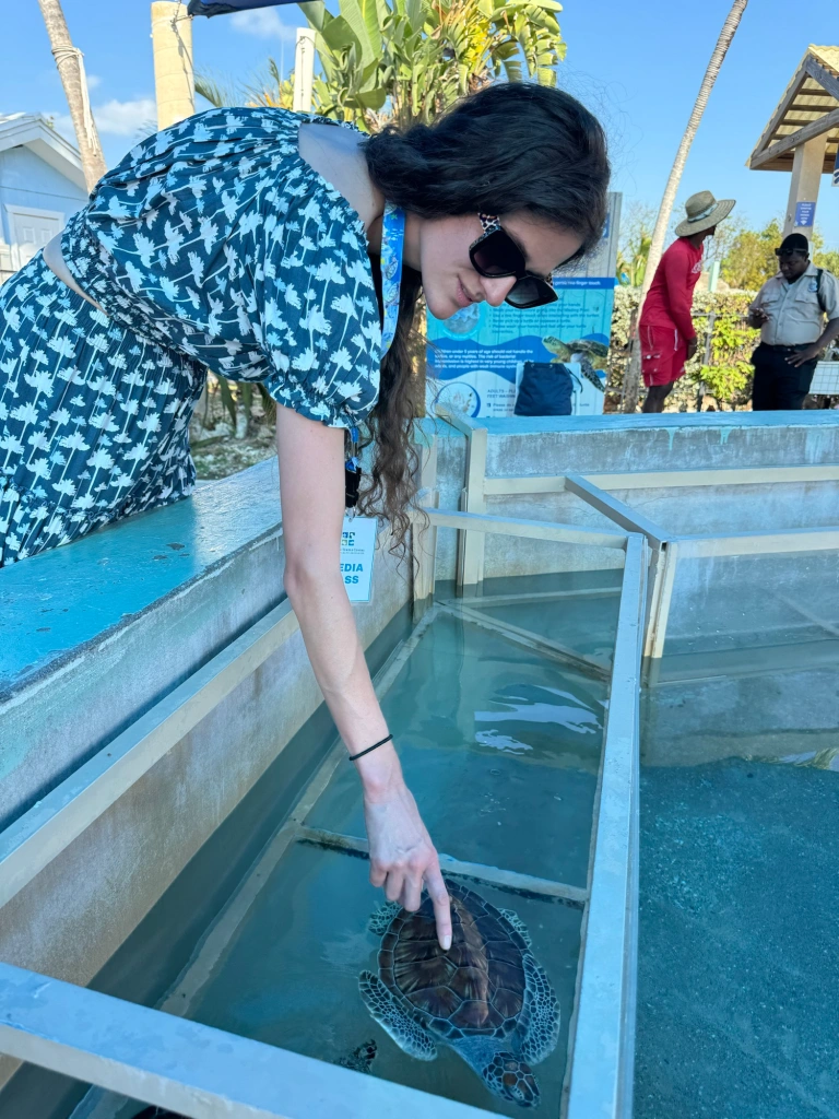 Backstage Pass: Model Victoria gets up close to the turtles ...